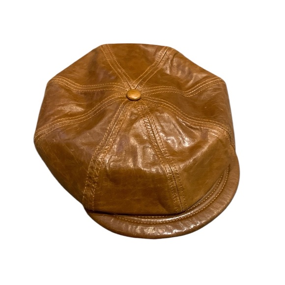 Vintage | Accessories | Vintage Wilsons Leather News Boy Cap | Poshmark